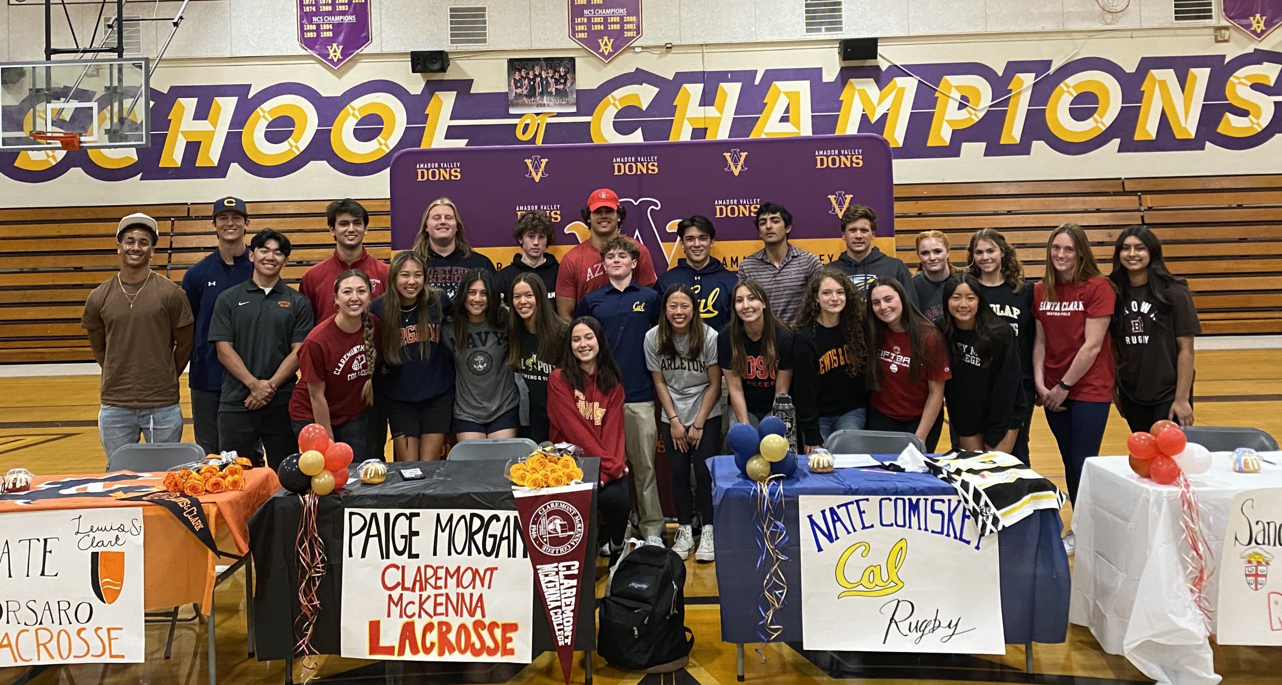 Pleasanton Preps: Amador celebrates 26 athletes committing to college ...