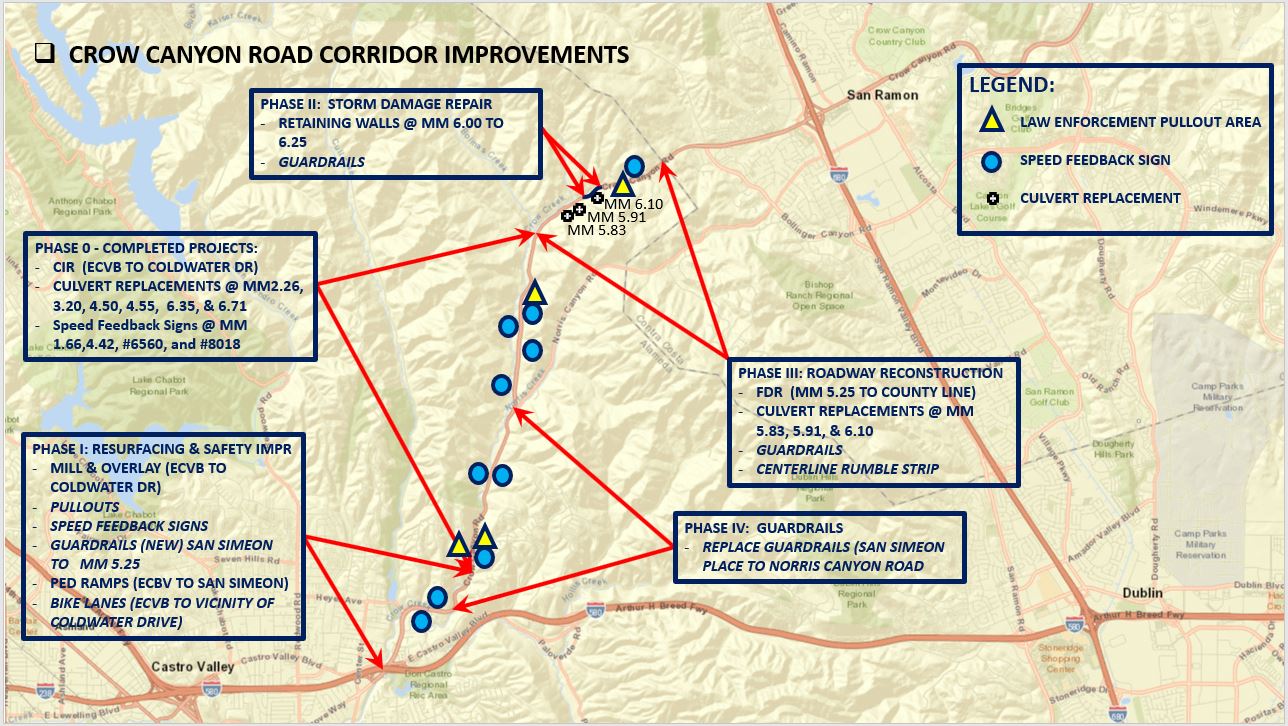 Crow Canyon Road closures planned through summer - Danville San Ramon
