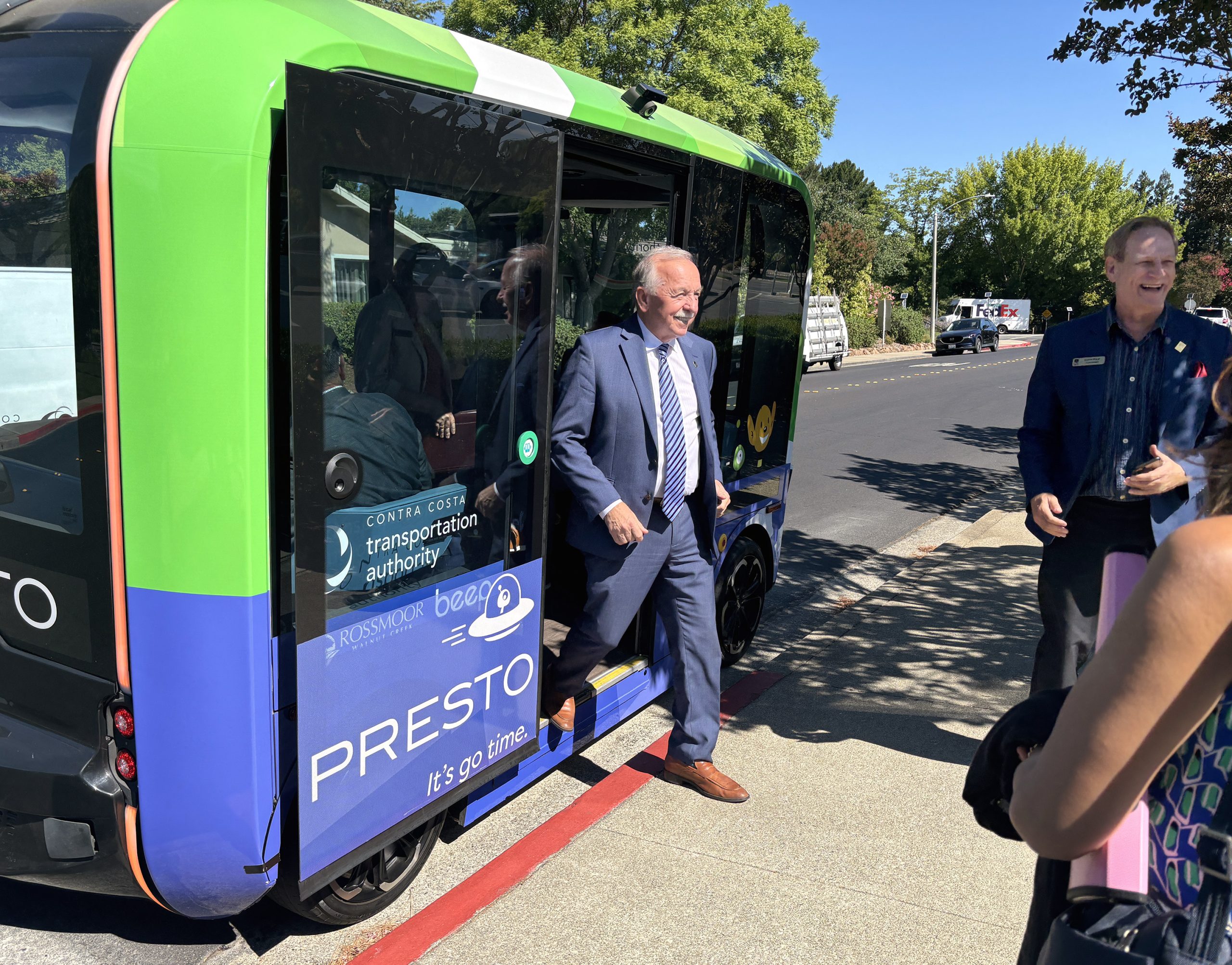 Autonomous shuttles launched at Rossmoor senior living community ...